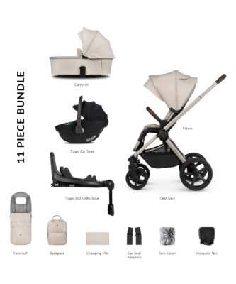 Upline 2 Stone Beige Pram - Venicci UK